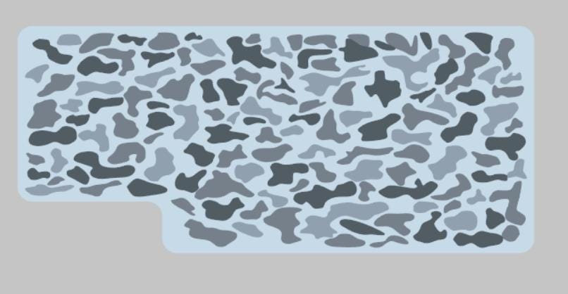 Go Box 1 Camo Go Box Lid Decal: Personalized State, Heavy Duty ...