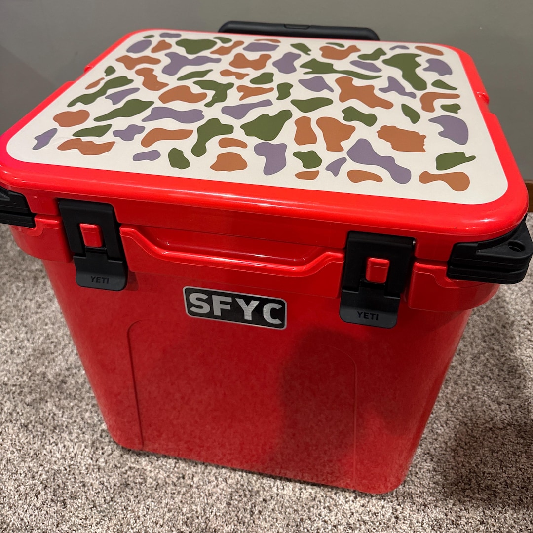 Camo Yeti Cooler Lid Decal: Personalized State, Heavy Duty Vinyl - Etsy