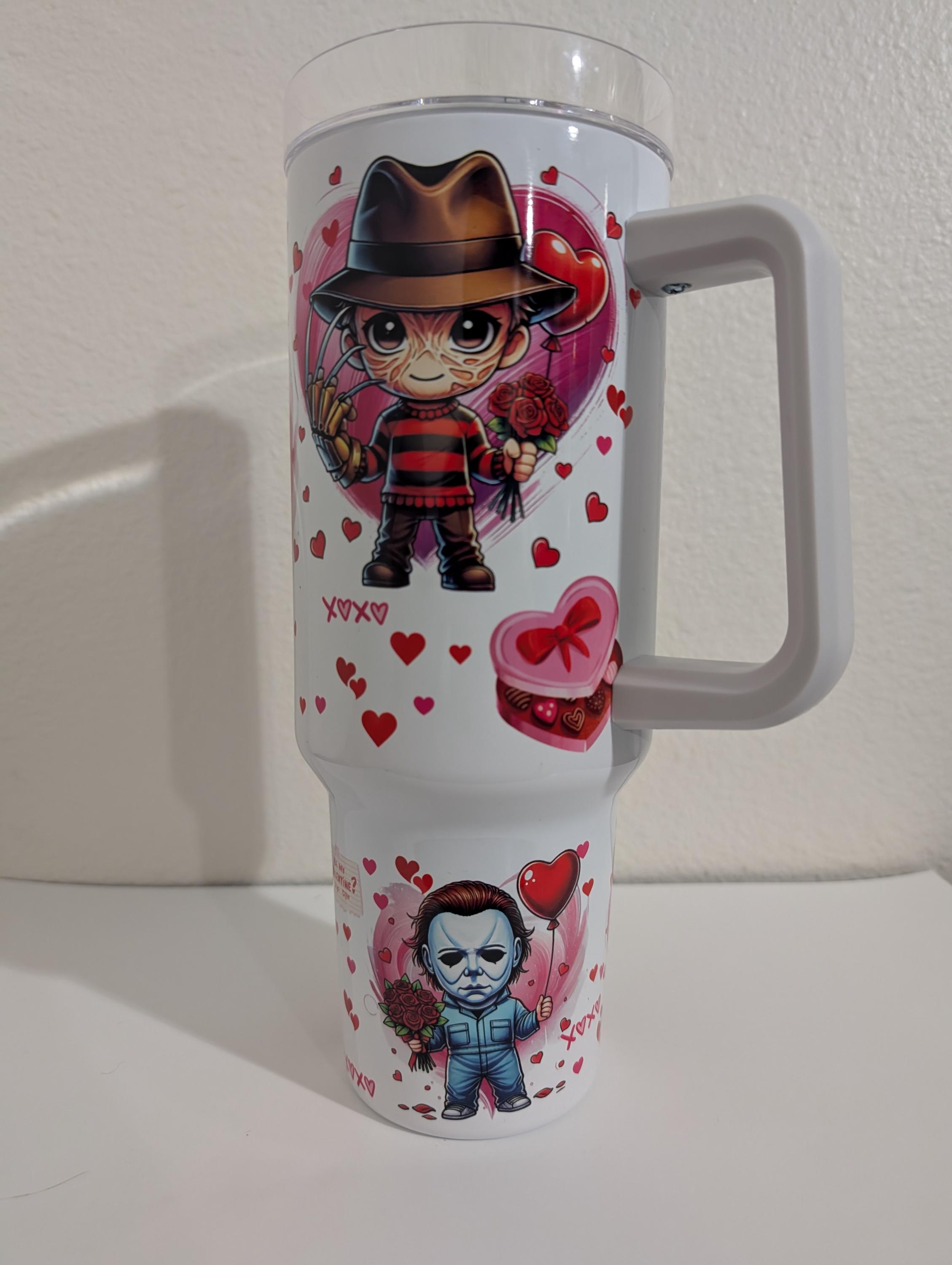 40 Oz Stanley Style, Cute, Serial Killers, Love, Glow in the Dark ...