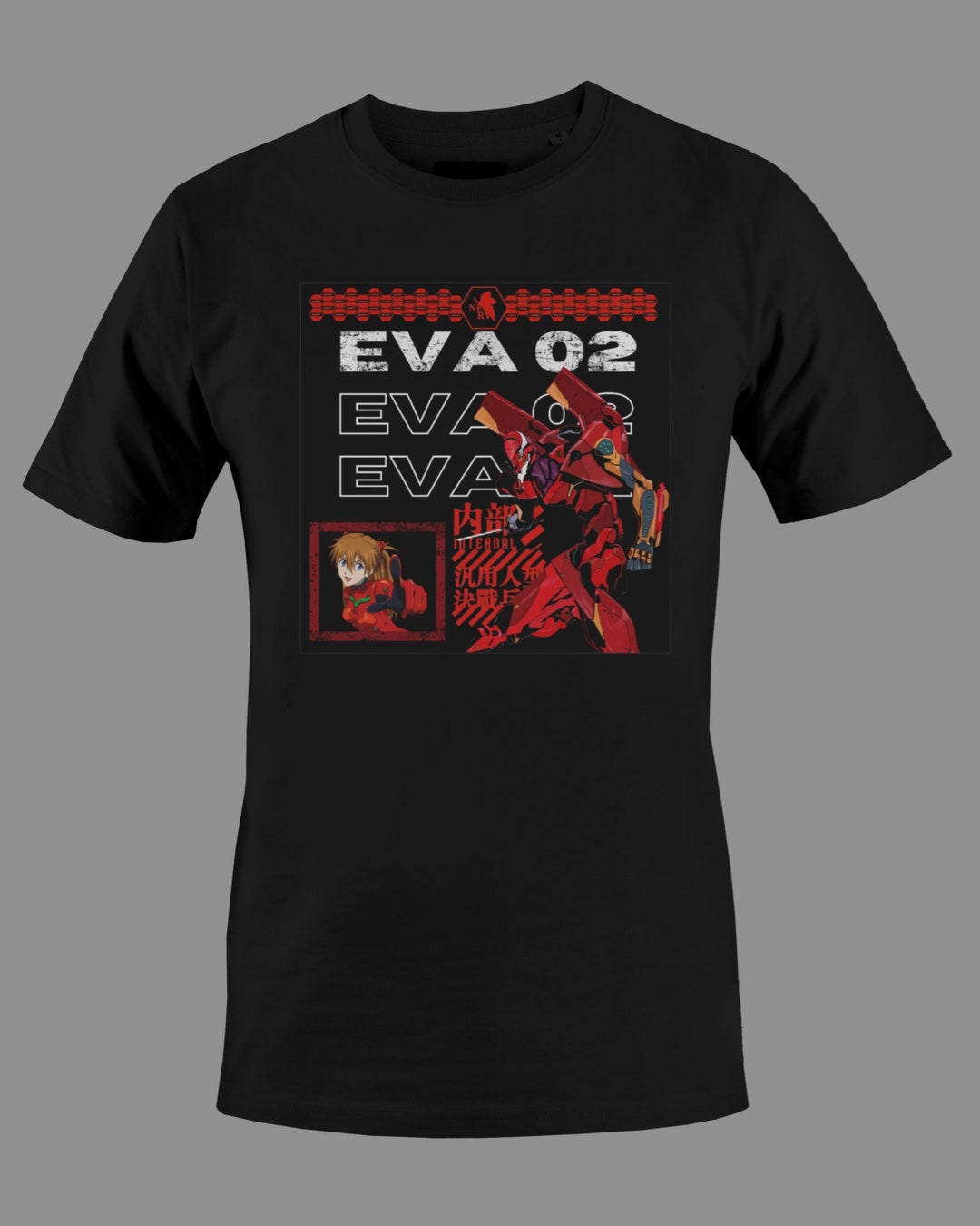 Evangelion Unit 02 T-shirt - Etsy
