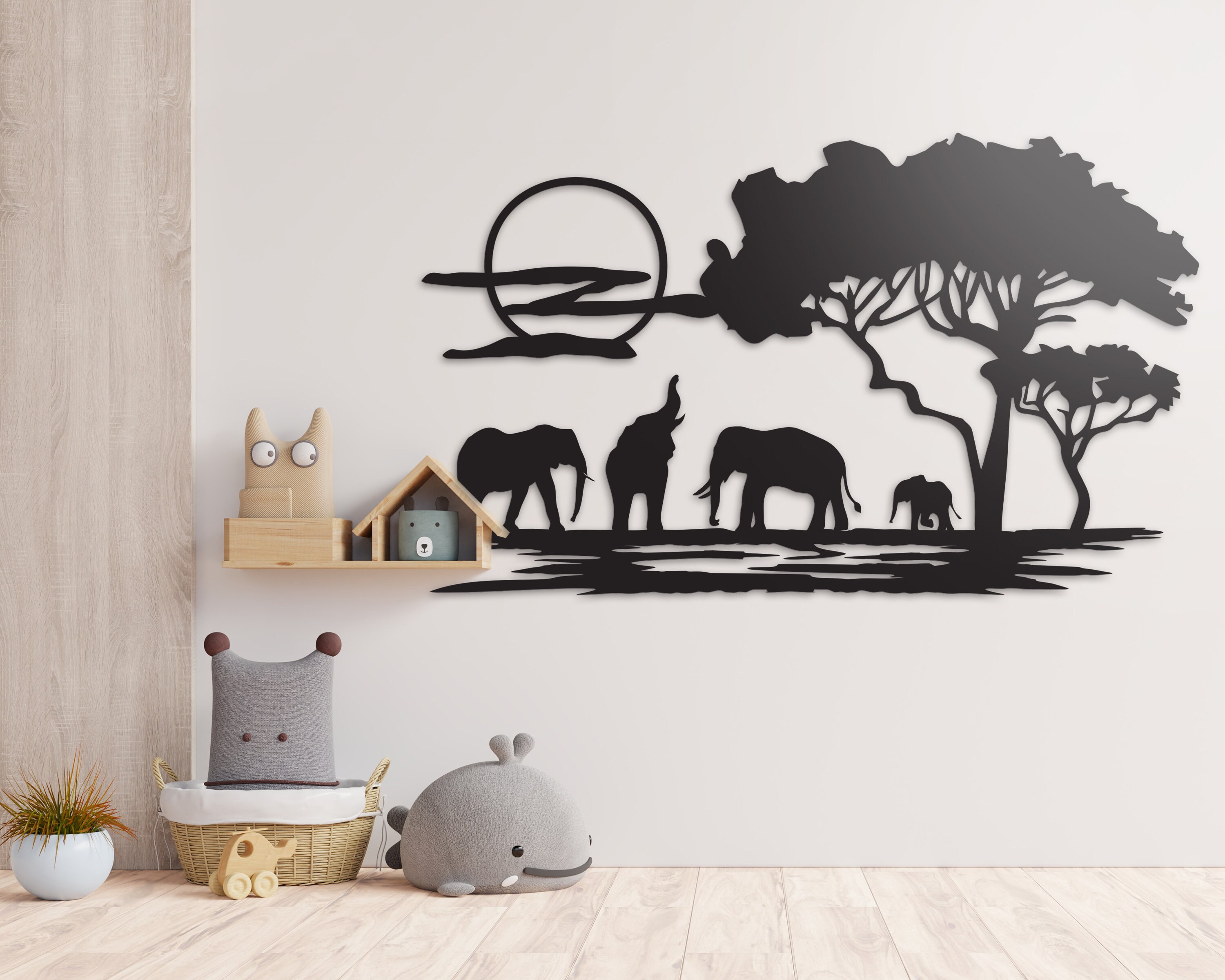 Card Making & Stationery Safari Animal Scene Safari Elephant Clipart ...