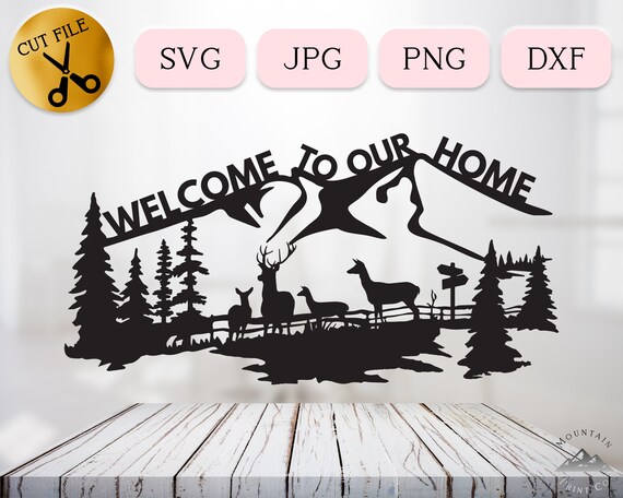 Welcome to Our Home SVG Countryside Svg Welcome Mat Cricut - Etsy
