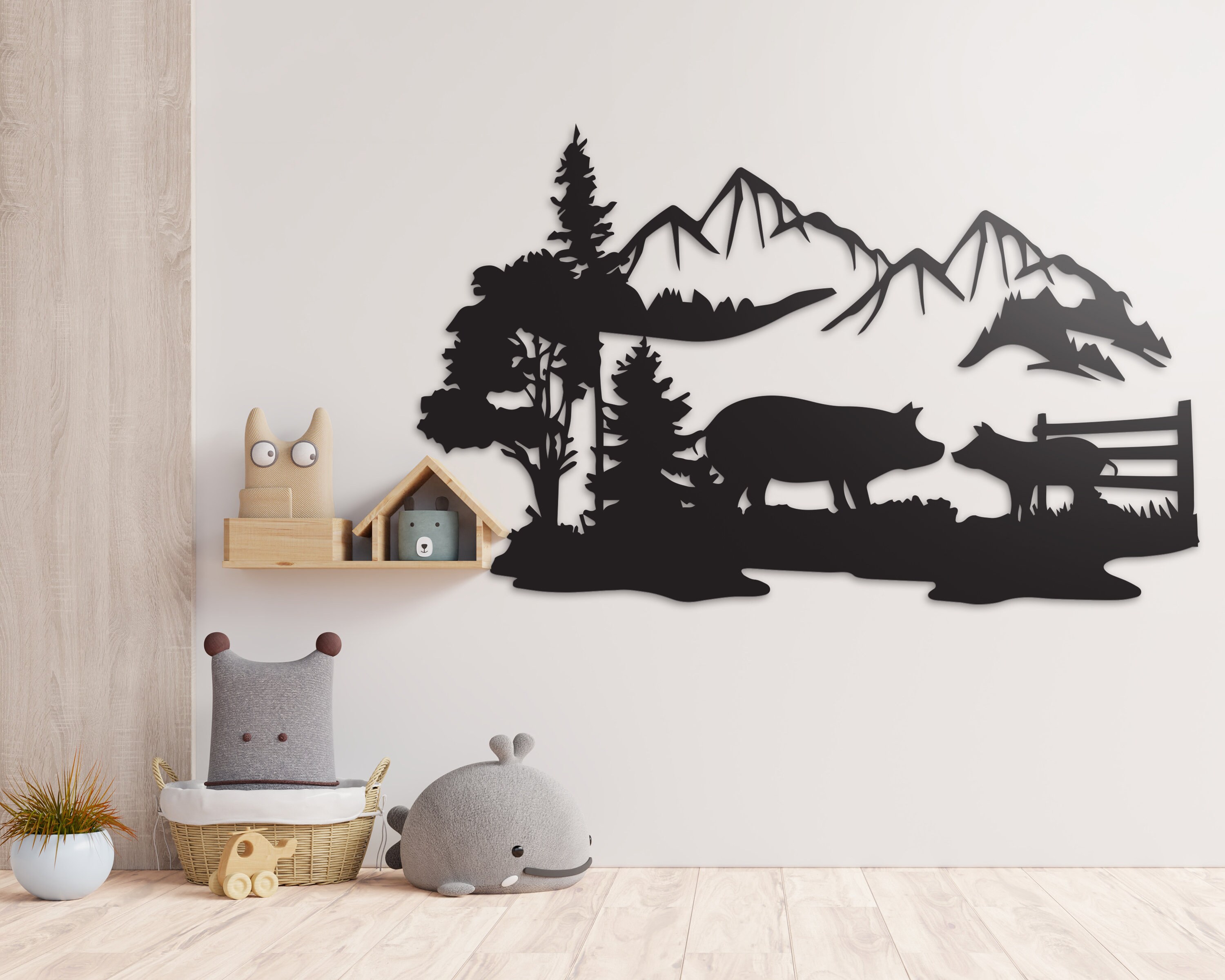 Pig Farmhouse SVG Bundle Cute Pig Scene Farm Pig Clipart - Etsy Canada