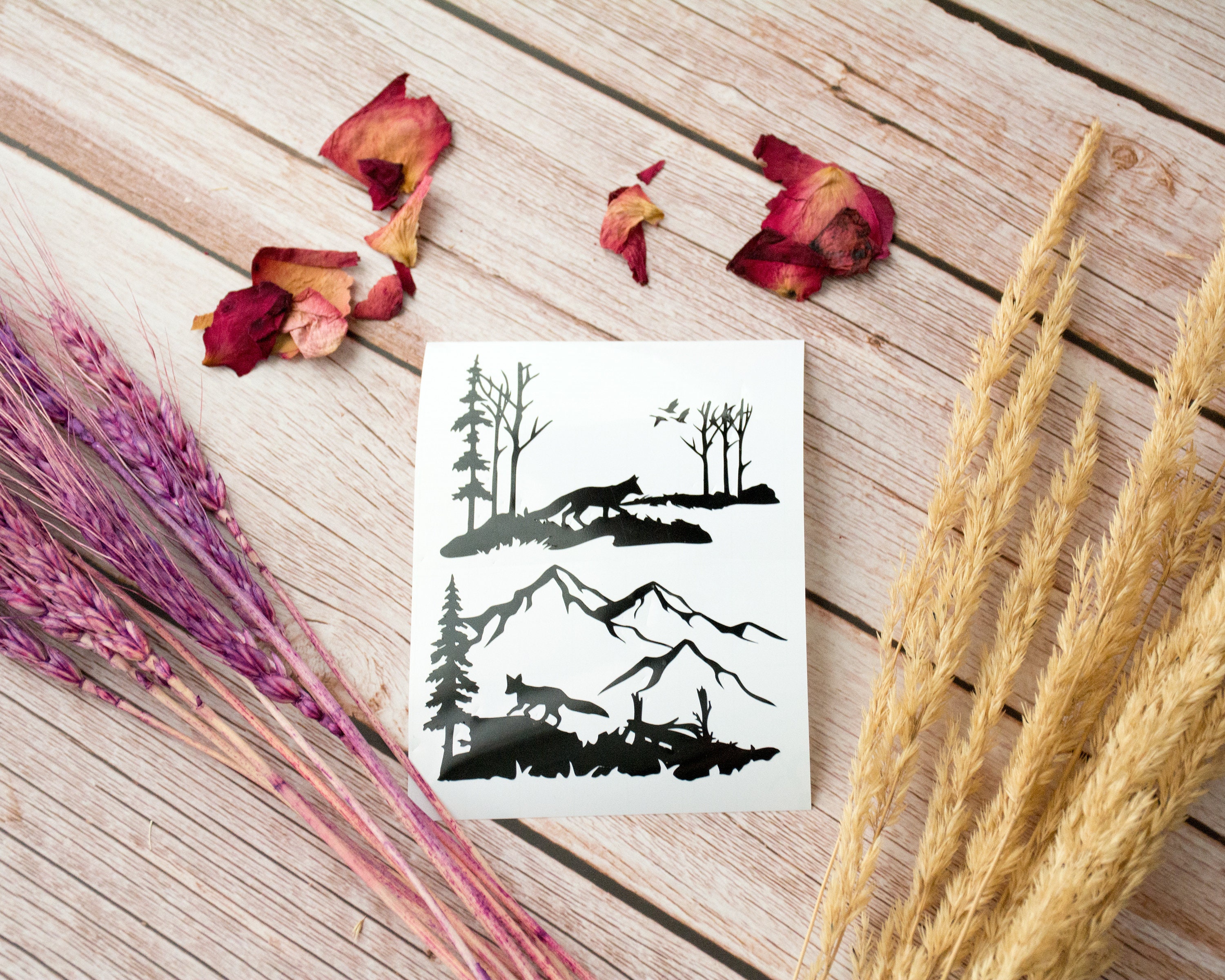 Wild Fox Hunting SVG Bundle, Baby Fox Forest Silhouette, Woodland Fox ...