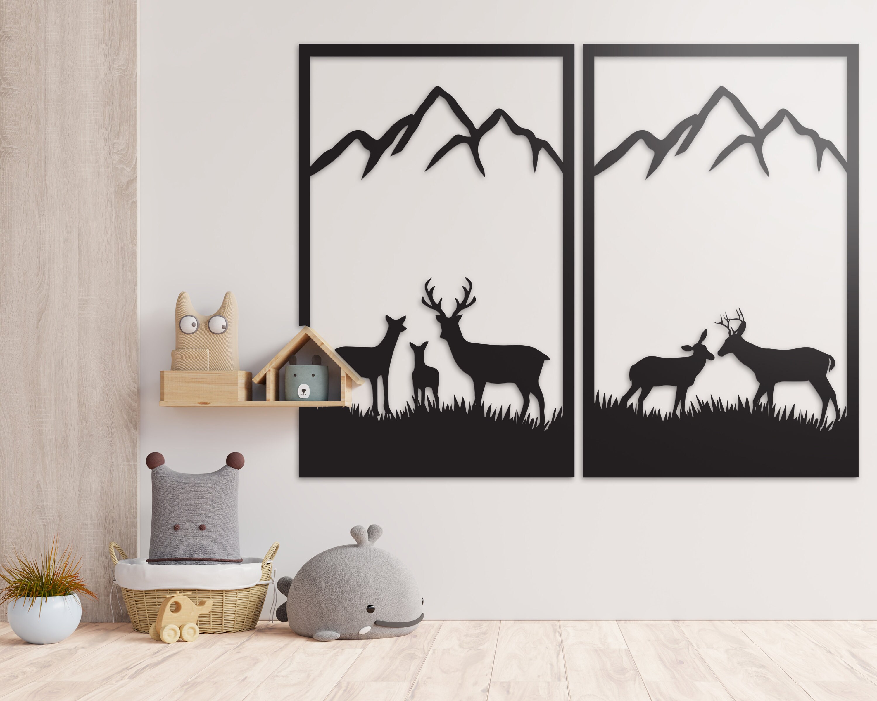 Lantern Panel SVG Deer Svg Bundle Cricut Buck Svg Doe Svg - Etsy Canada