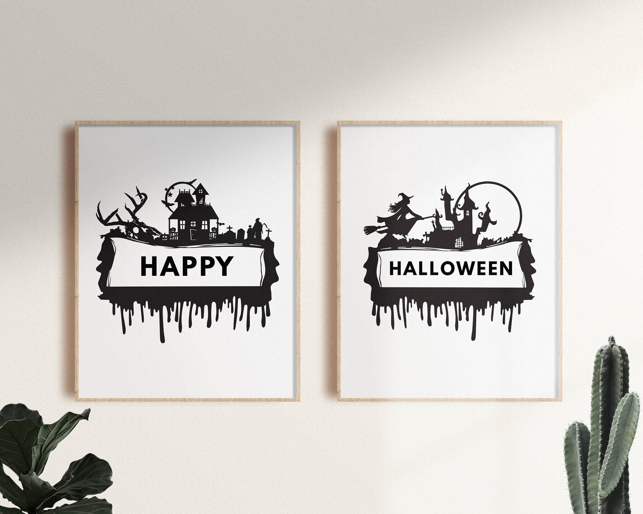 Scary Blood Drip SVG, Halloween Banner Svg, Spooky Deer Skull ...