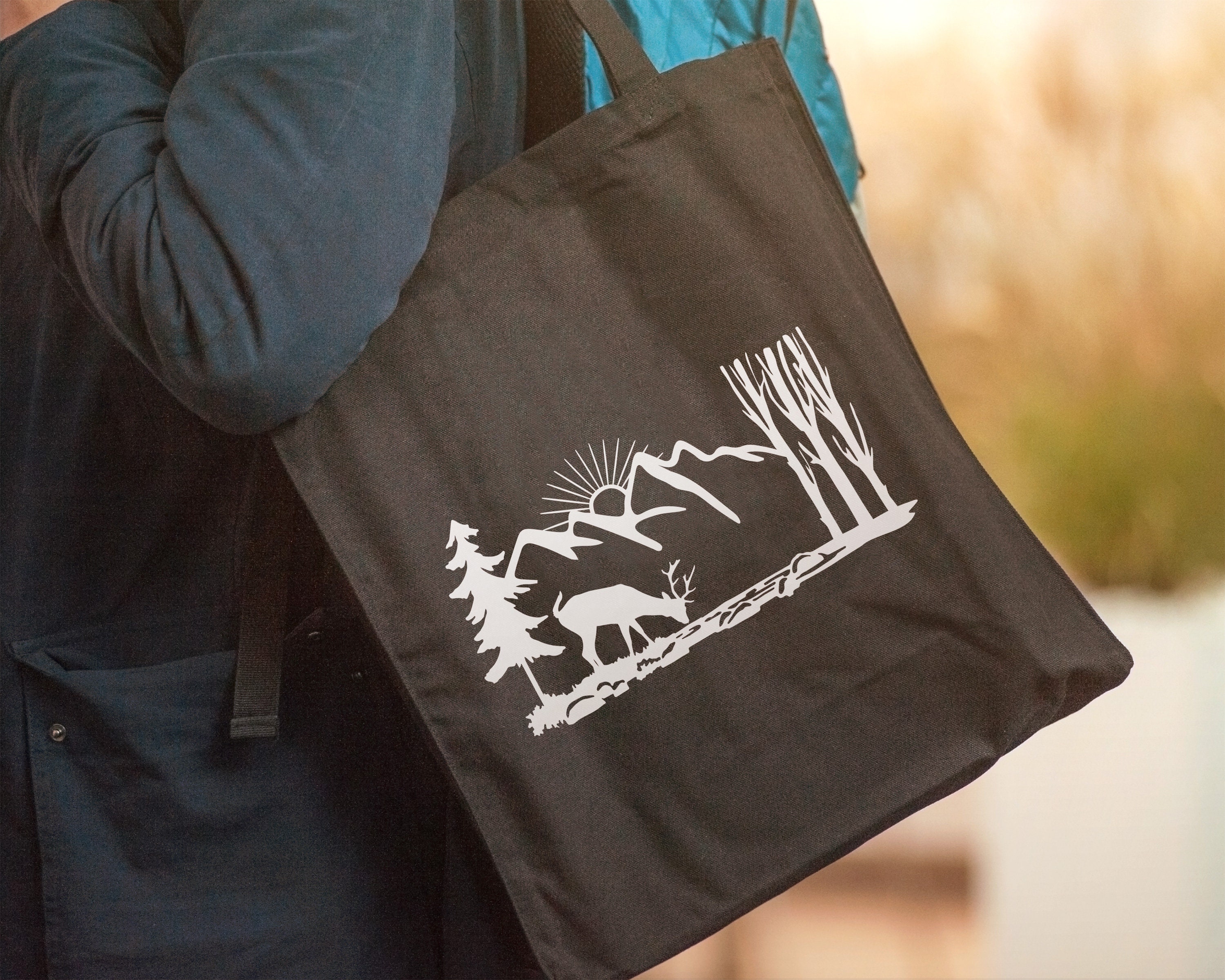 Deer Drinking Water SVG Deer Pond Silhouette Creek Svg Lake | Etsy