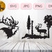 Woodland Animal SVG Bundle, Nursery Animal Nature Scene DXF, Moose Svg ...
