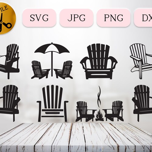 Beach Chair SVG Files Beach Chair DXF Cut Files Beach Chair - Etsy Hong ...