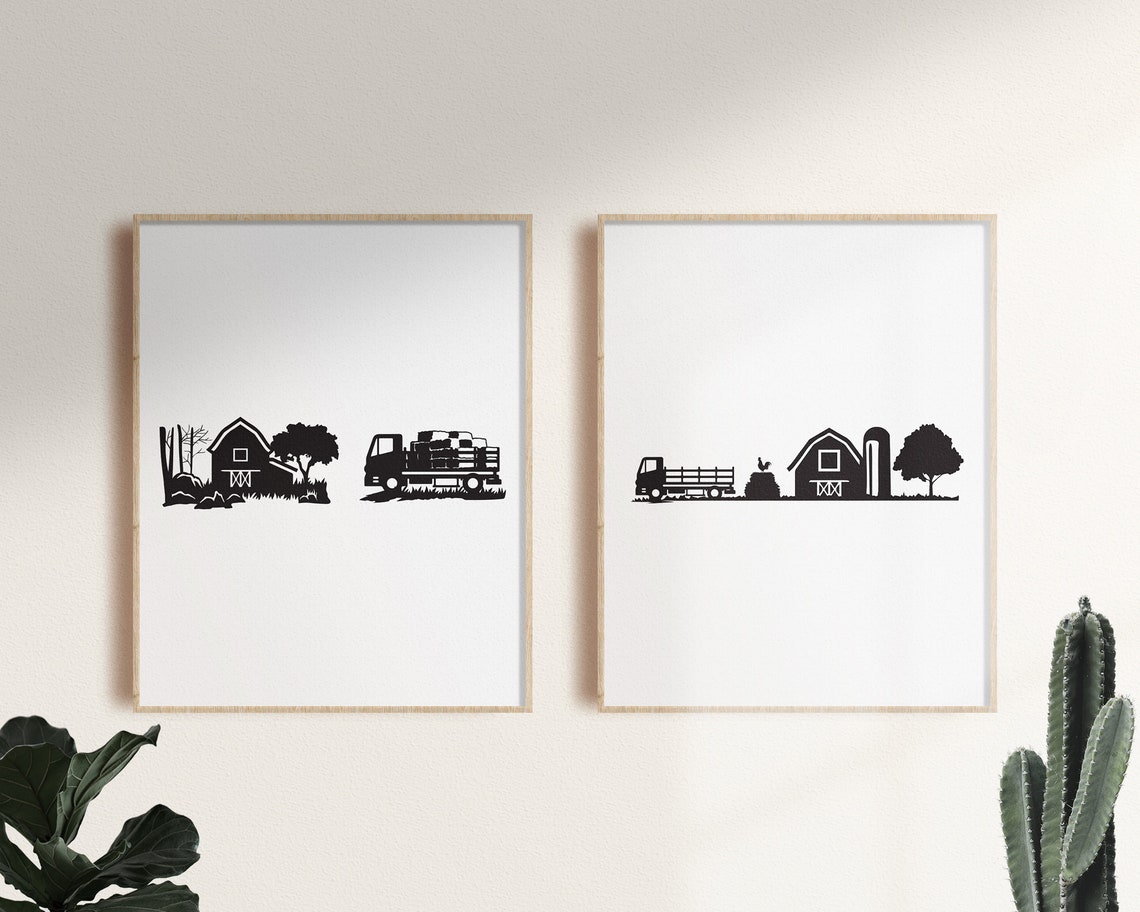 Farm Scene SVG Bundle Farming Svg Farm Life Clipart Farm - Etsy