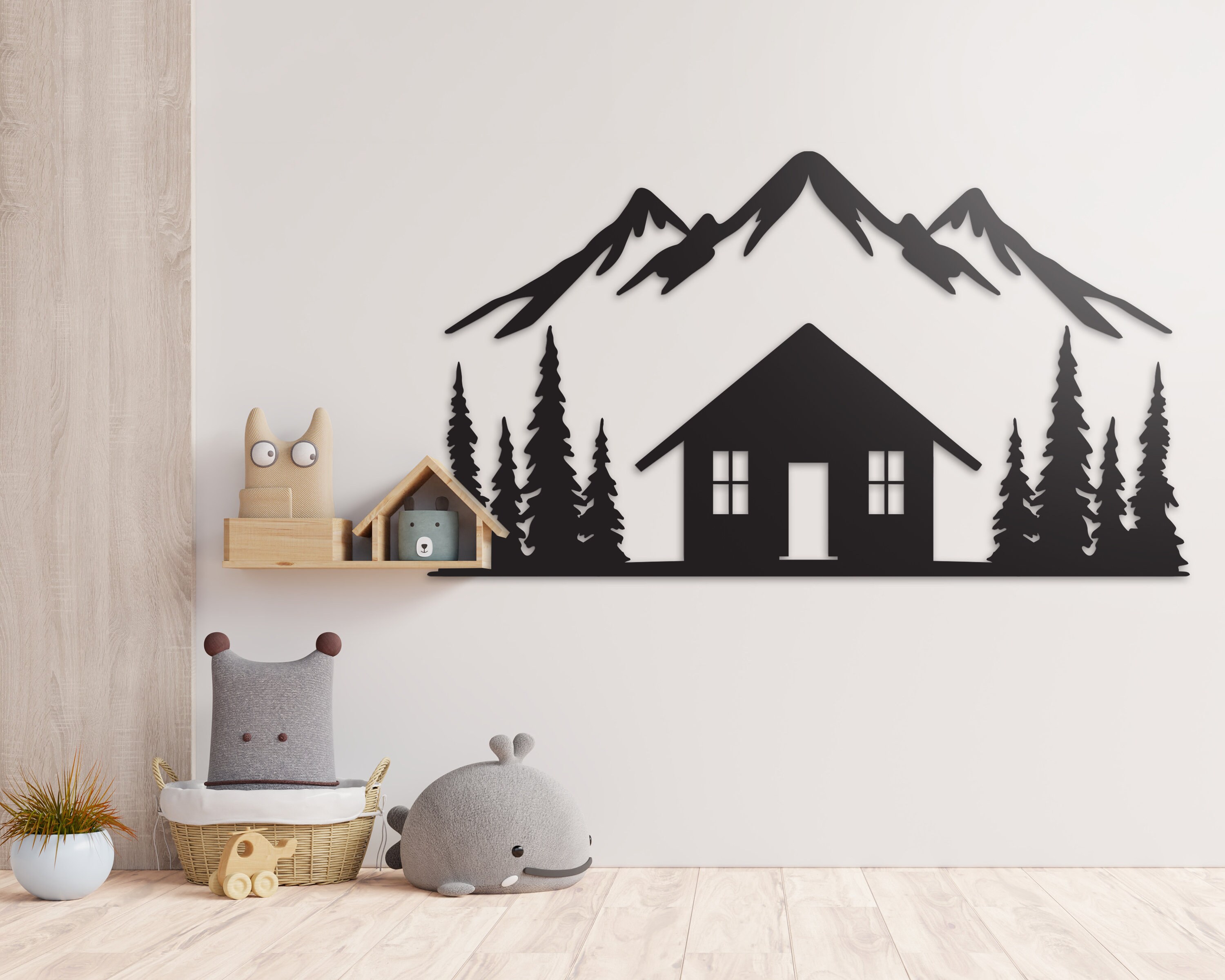 Log Cabin in the Woods Svg Bundle Mountain Cottage | Etsy
