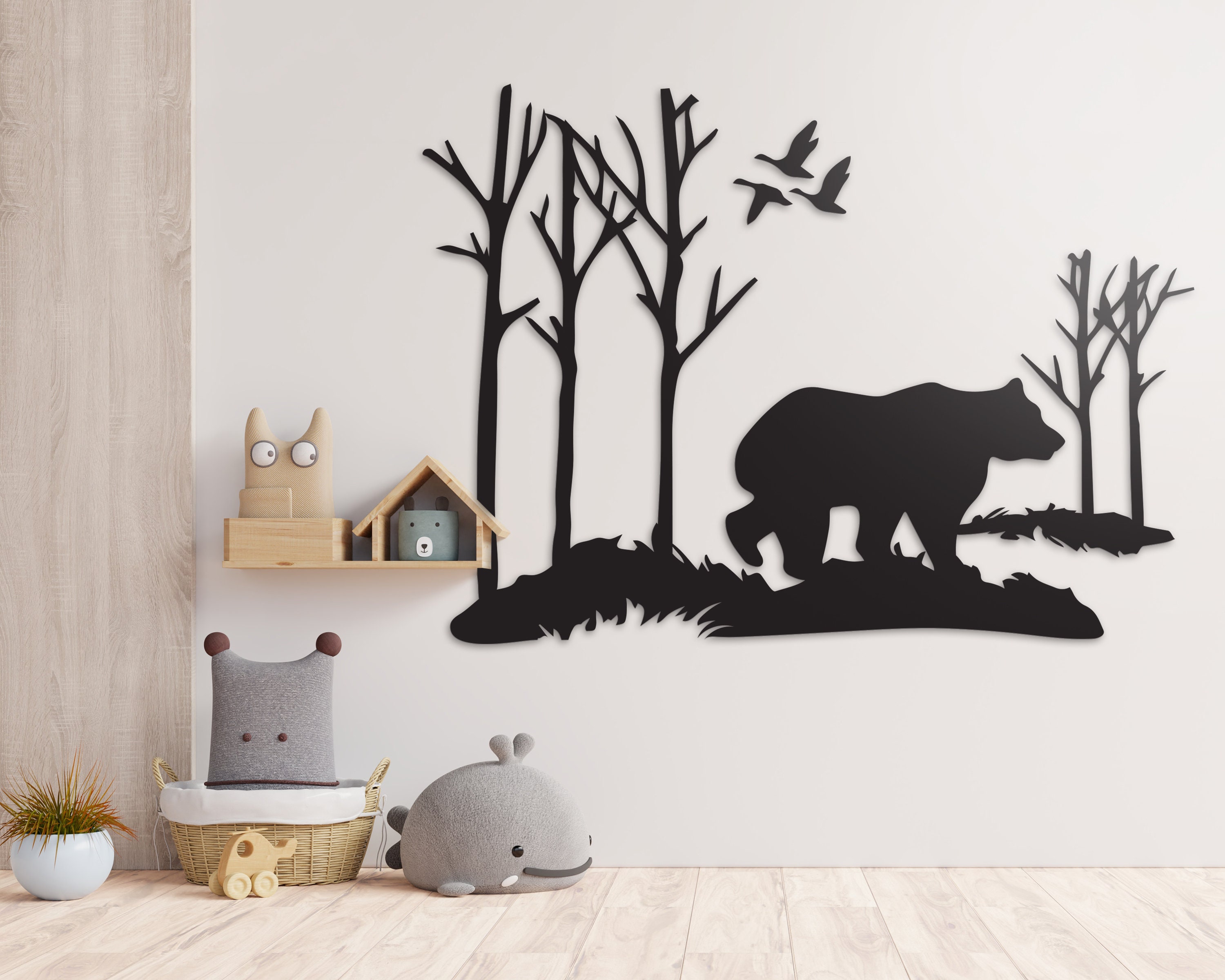 Mountain Bear SVG Forest Bear Scene DXF Wildlife Jungle - Etsy
