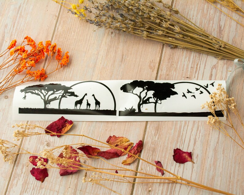 Safari Sunset SVG Bundle Safari Scene African Wildlife | Etsy