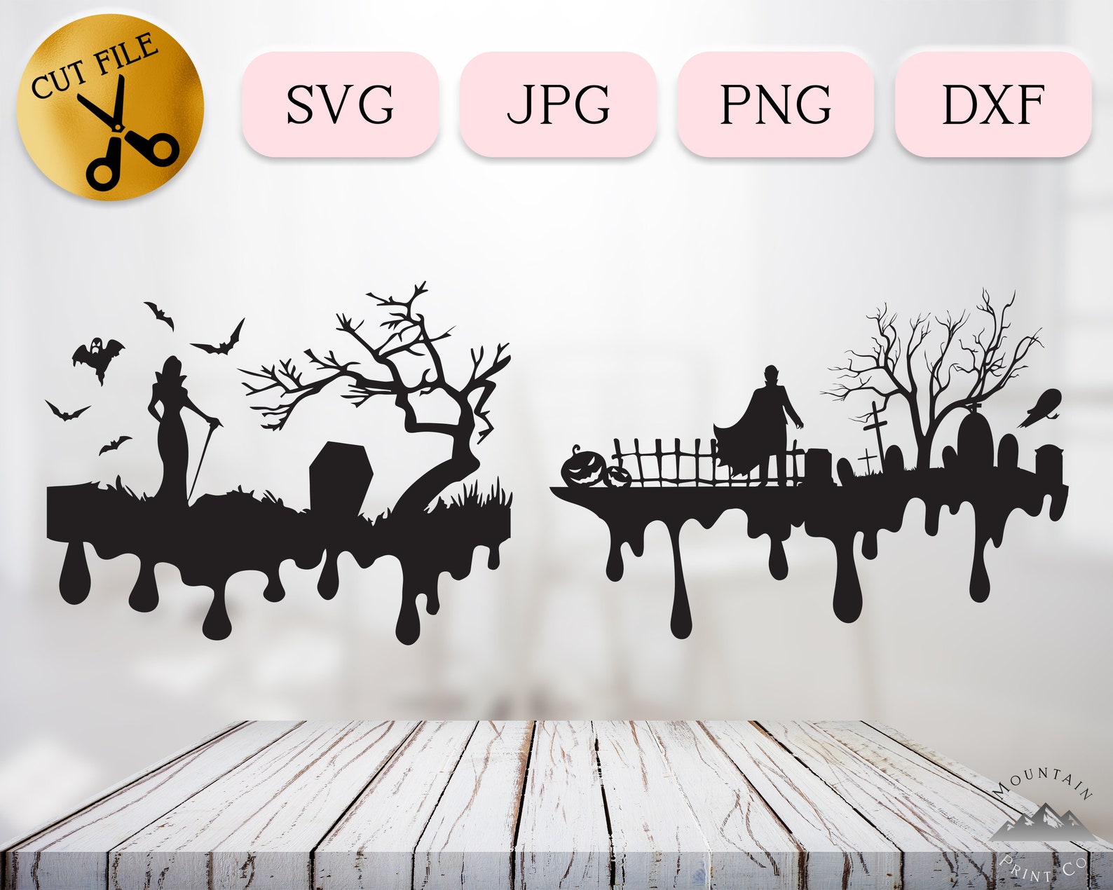 Vampire Svg Bundle Halloween Blood Drip Silhouette Scary - Etsy