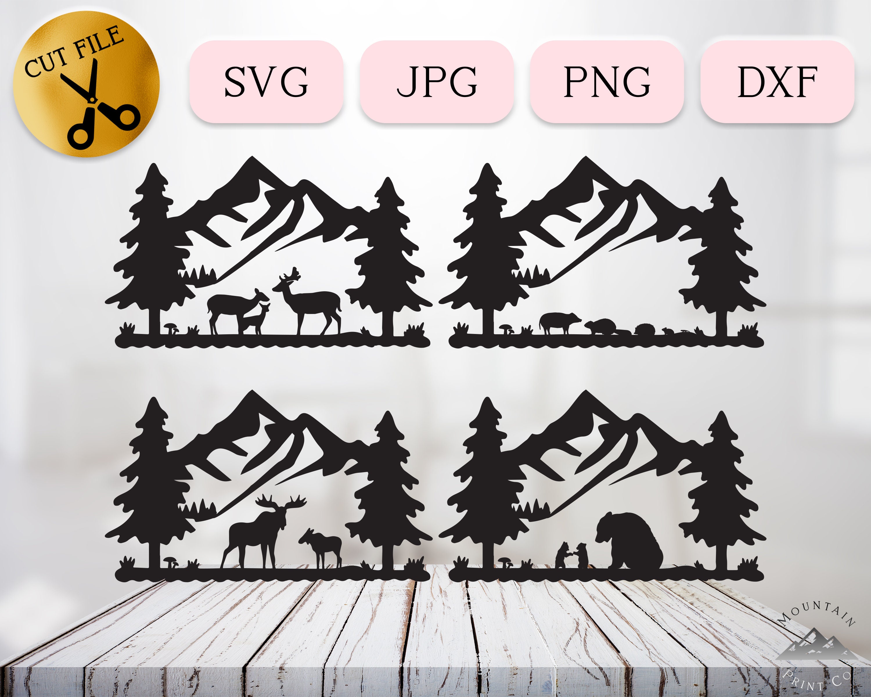Cute Woodland Family SVG Bundle Nursery Forest Animal Family - Etsy Canada