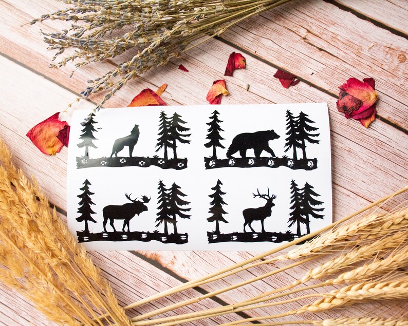 Forest Animal Tracks SVG Bundle Woodland Wildlife Footprints - Etsy