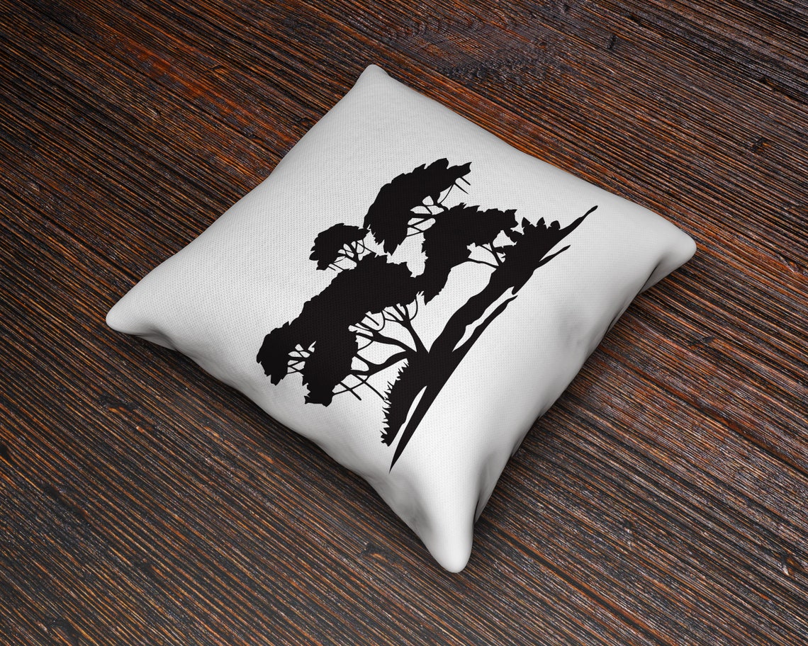 Jungle Trees Silhouette Tropical Jungle Tree Svg Jungle Vine - Etsy