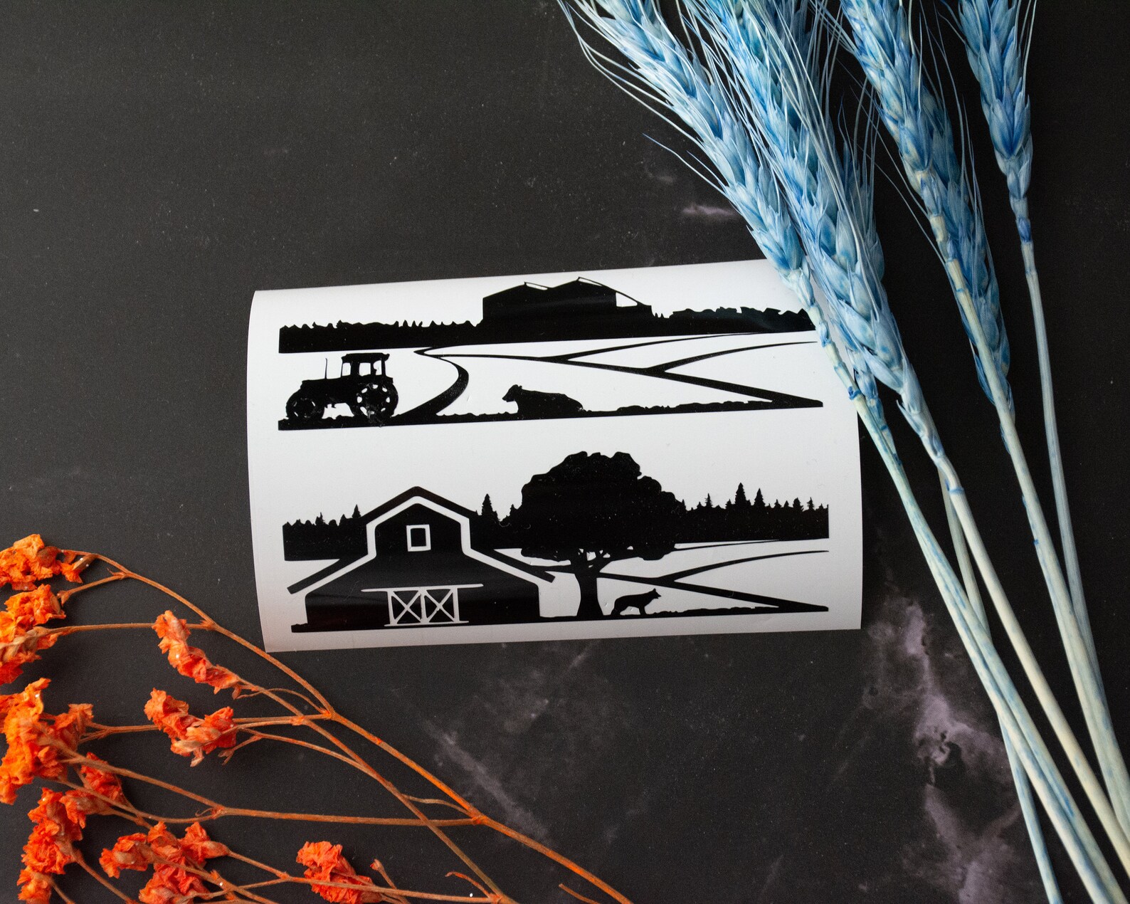 Farm Silo Svg, Countryside Farm Silhouette, Wheat Fields Svg Bundle ...