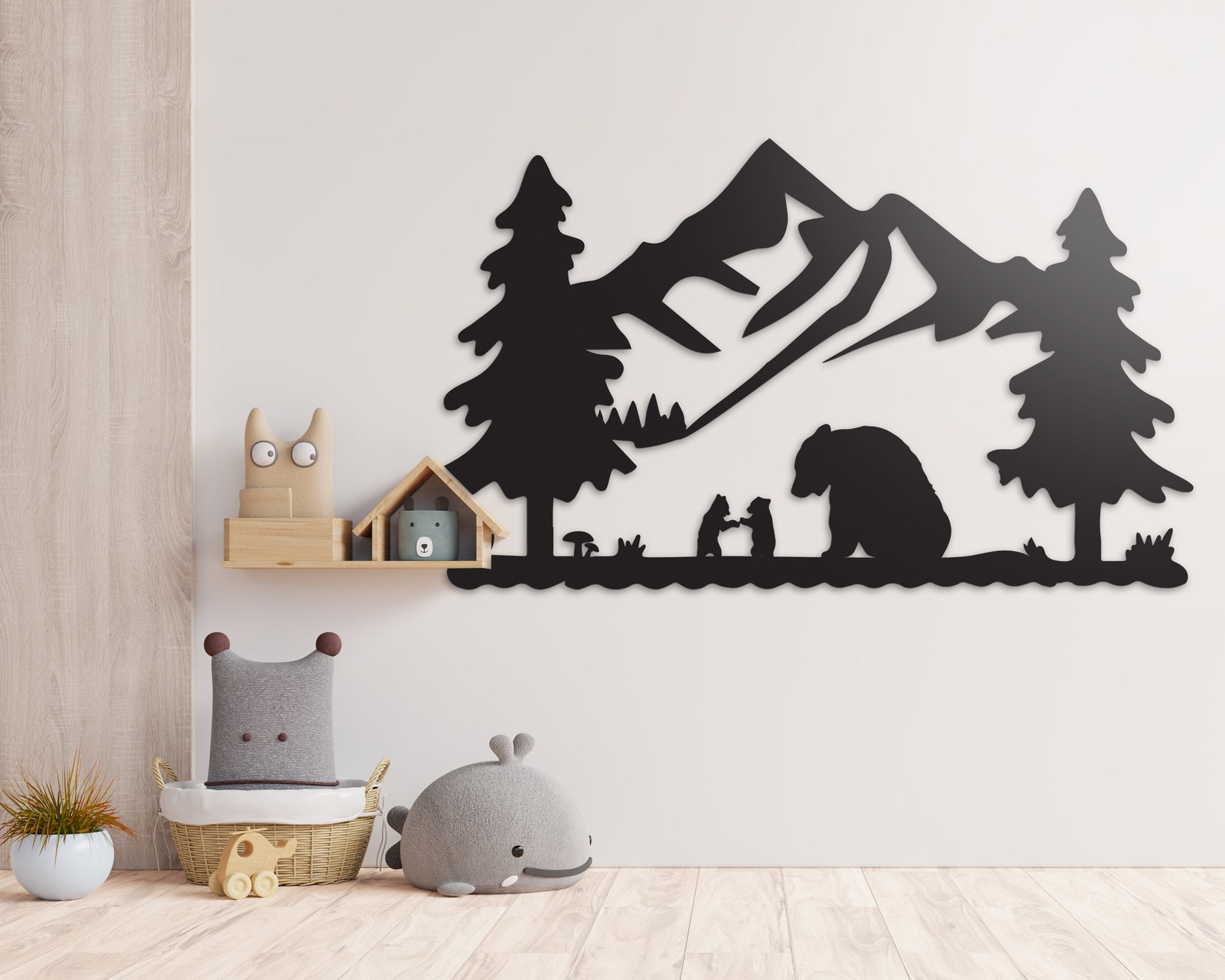 Cute Woodland Family SVG Bundle, Nursery Forest Animal Family Svg ...