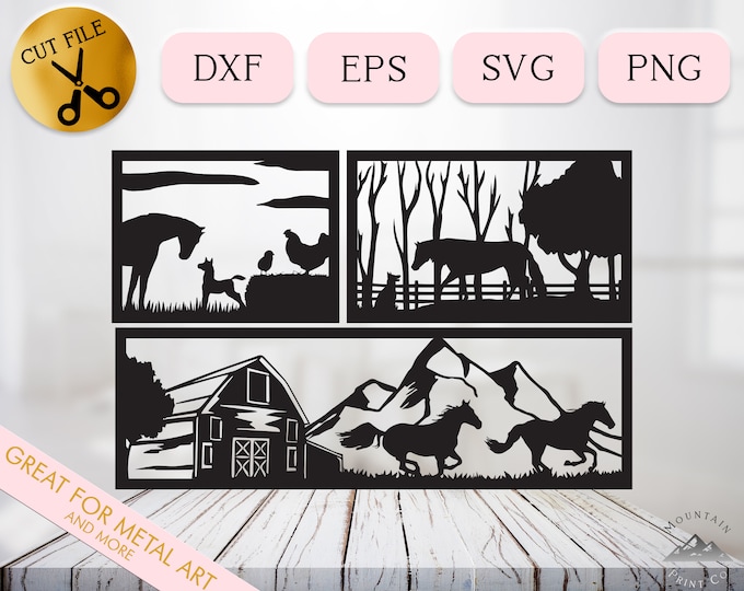 Frame Farm Sign Cut File Svg, Farmer's Field Dxf, Tractor Clipart, Barn ...