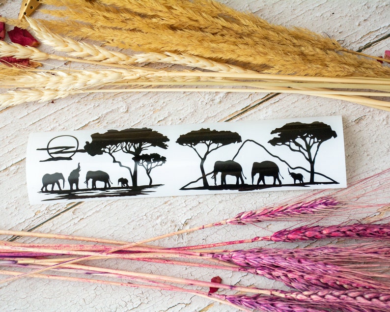 Elephant Family SVG Bundle Safari Animal Scene Safari - Etsy