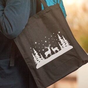 Winter Scene Svg Cut File, Christmas Deer Svg for Cricut, Snowy ...