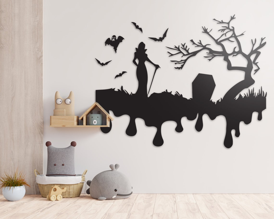 Vampire Svg Bundle, Halloween Blood Drip Silhouette, Scary Gothic Scene ...