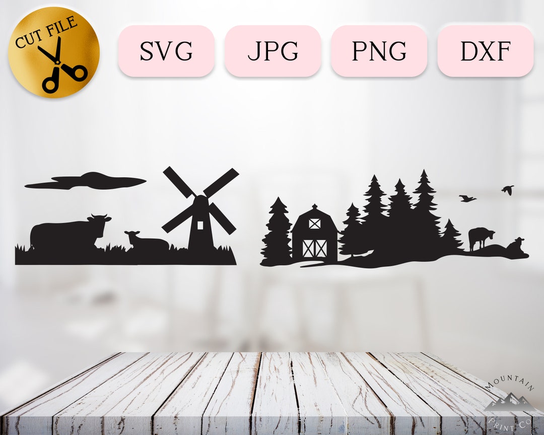 Heifer and Calf Svg Bundle, Sitting Cows Silhouette, Dairy Cow Clipart ...