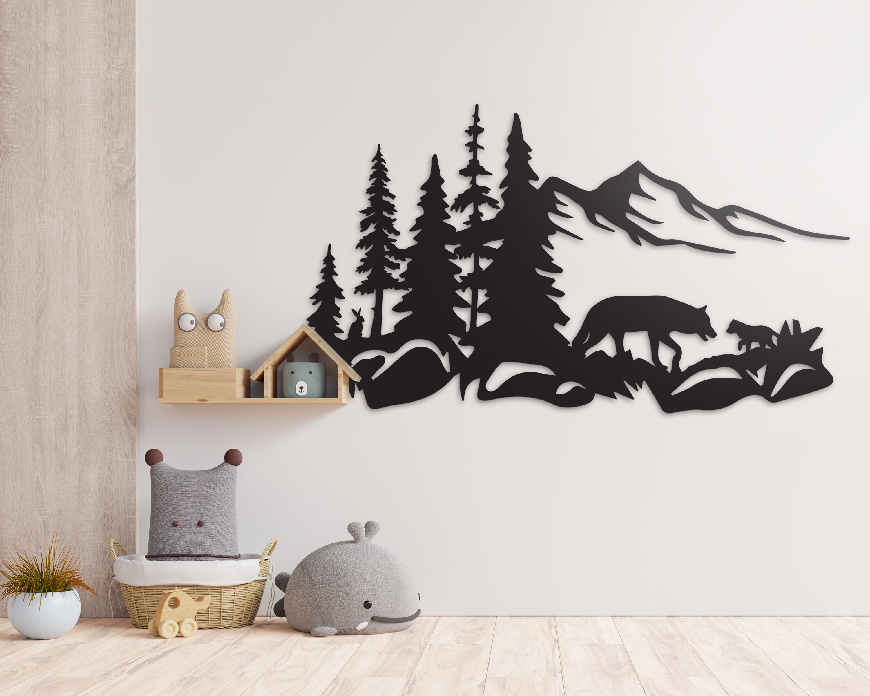 Wolf SVG Wolf Clipart Wolf DXF Hunting Nature Scene - Etsy Canada