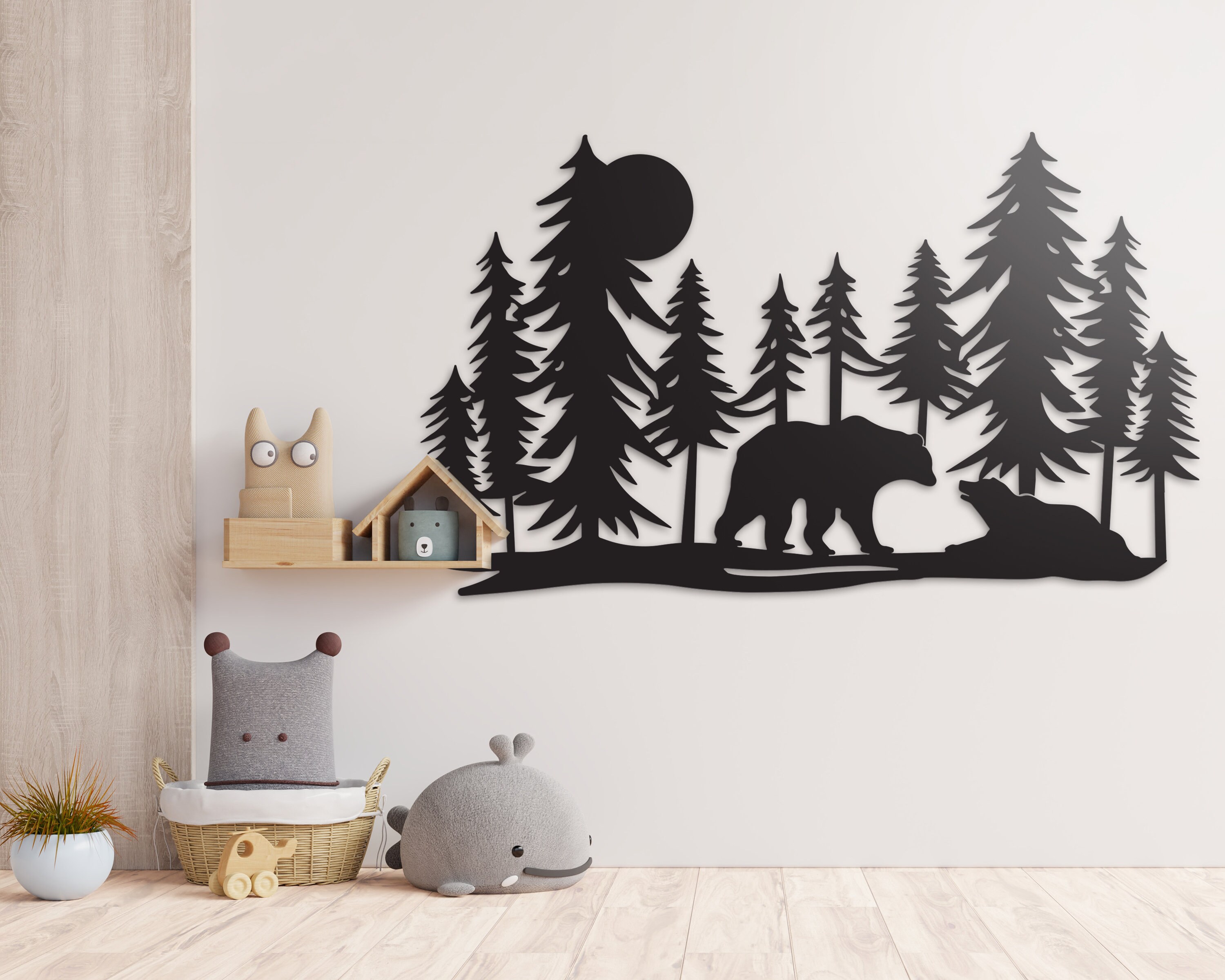 Bear SVG Dense Forest Landscape SVG Bundle Wildlife Scene - Etsy Canada