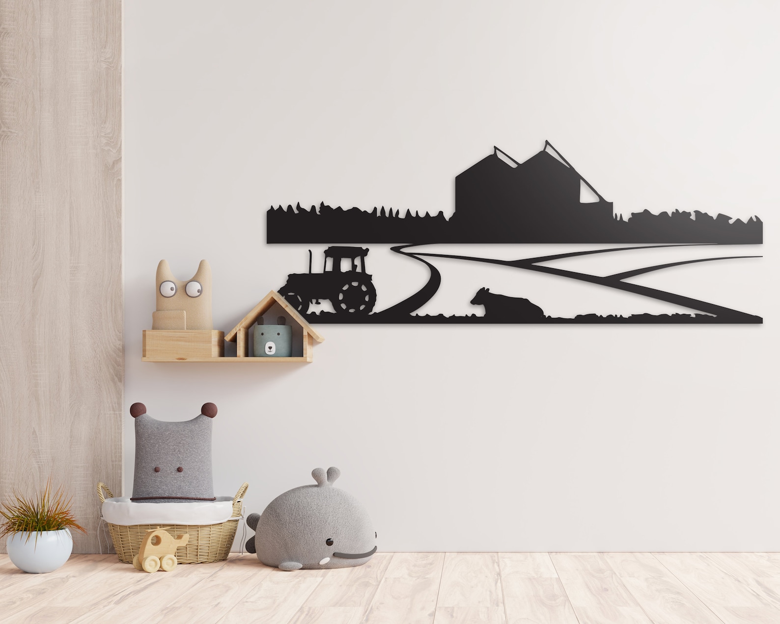 Farm Silo Svg, Countryside Farm Silhouette, Wheat Fields Svg Bundle ...