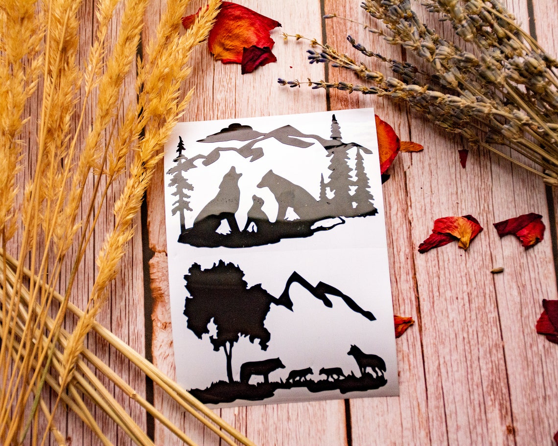 Wolf Nursery Scene SVG Bundle Family of Wolves Svg Family - Etsy