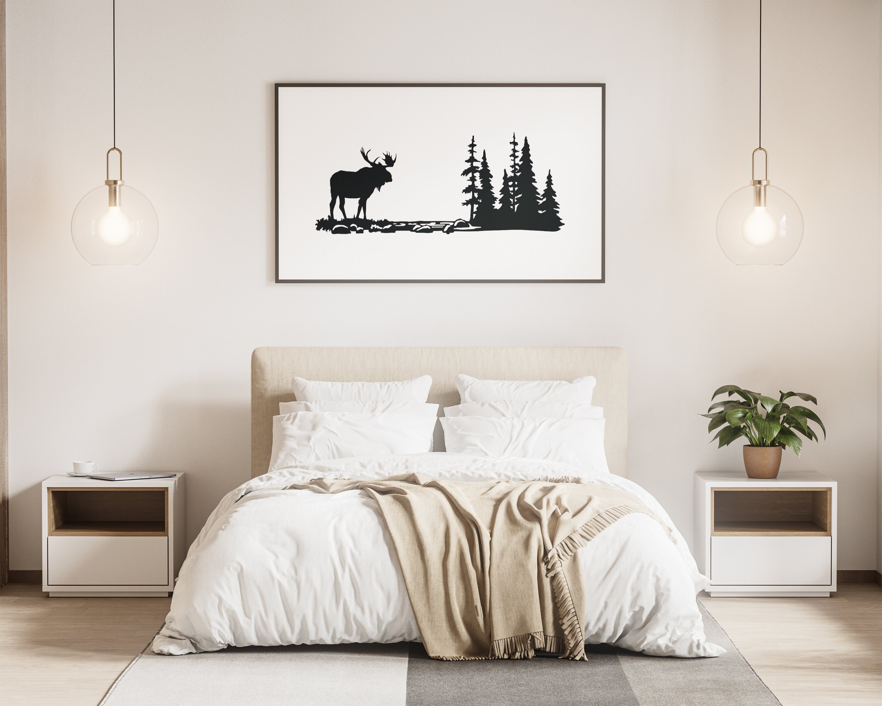 Rocky Moose Nature Scene SVG Bundle Stream and Meadows - Etsy