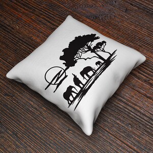 Elephant Family SVG Bundle, Safari Animal Scene, Safari Elephant ...