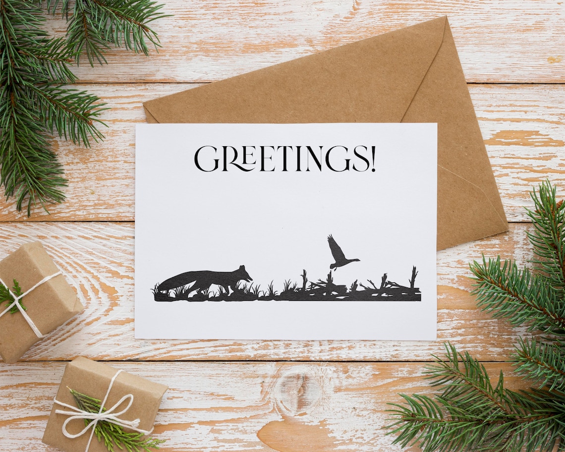 Fox Chasing Rabbit Svg Fox Chasing Duck Scene Fox and - Etsy