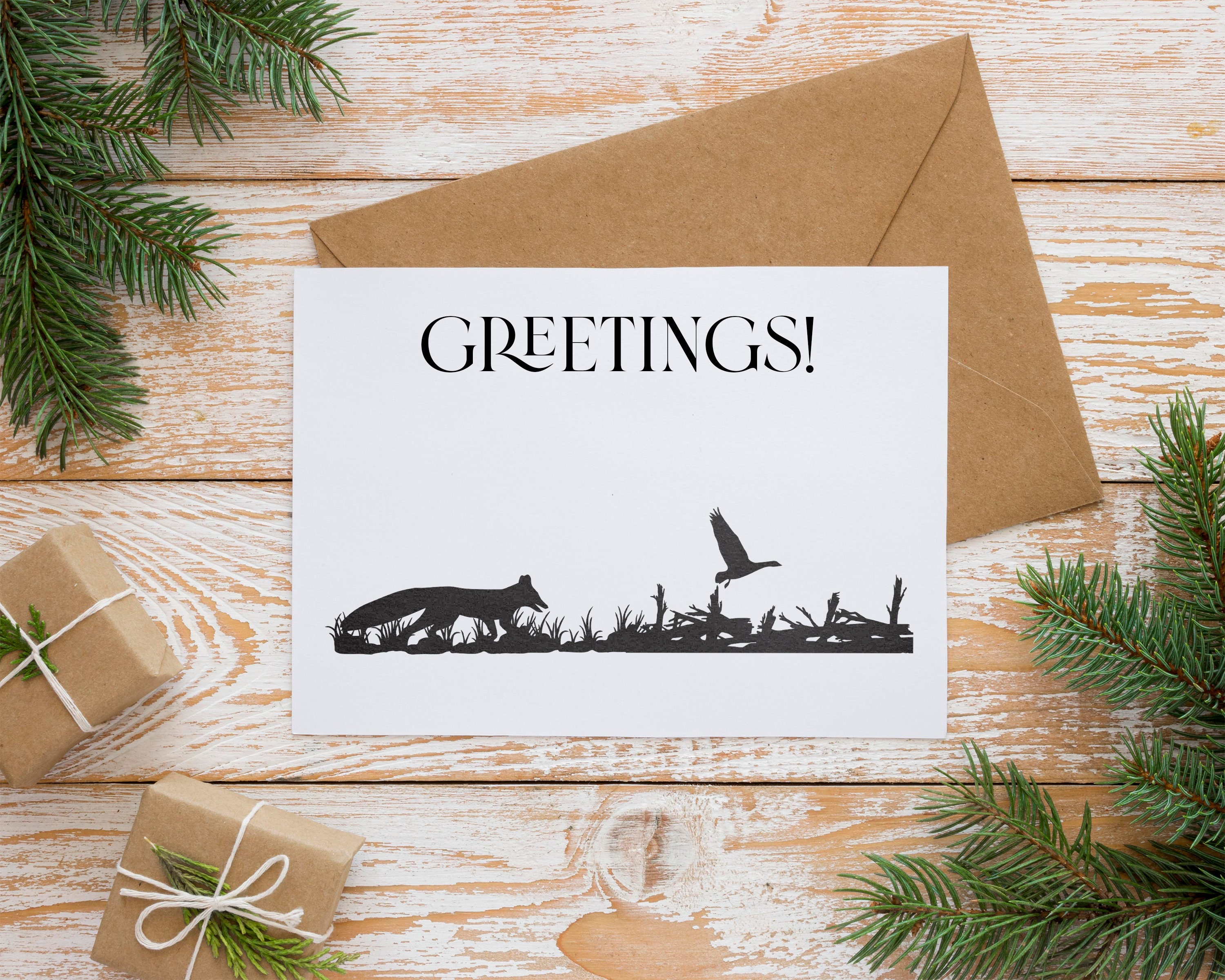 Fox Chasing Rabbit Svg Fox Chasing Duck Scene Fox and | Etsy