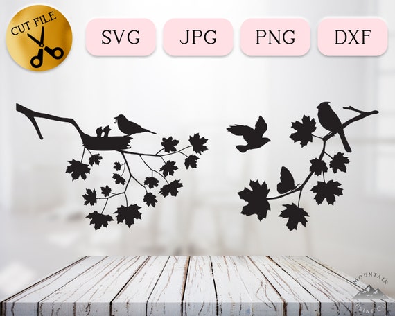 Maple Tree Branch Silhouette