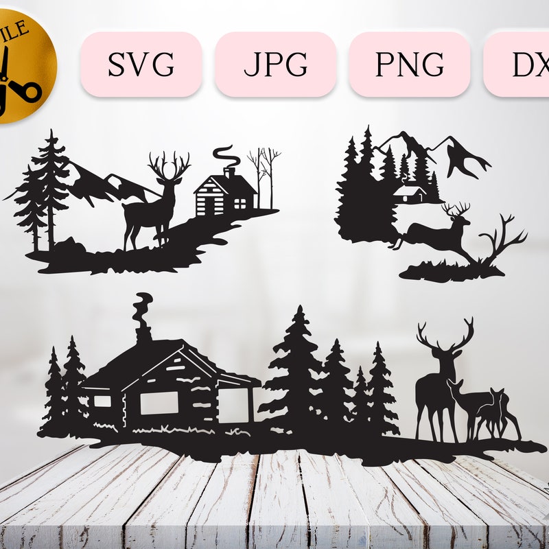 Rustic Cabin Dxf - Etsy UK