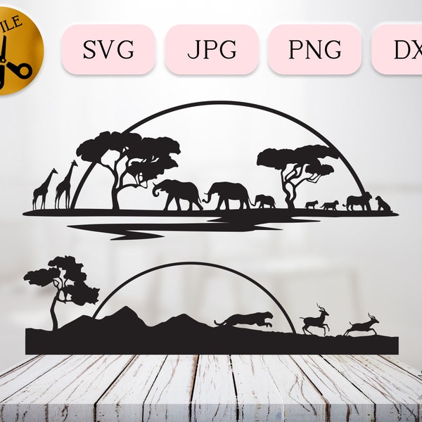 Jungle Animals Svg - Etsy