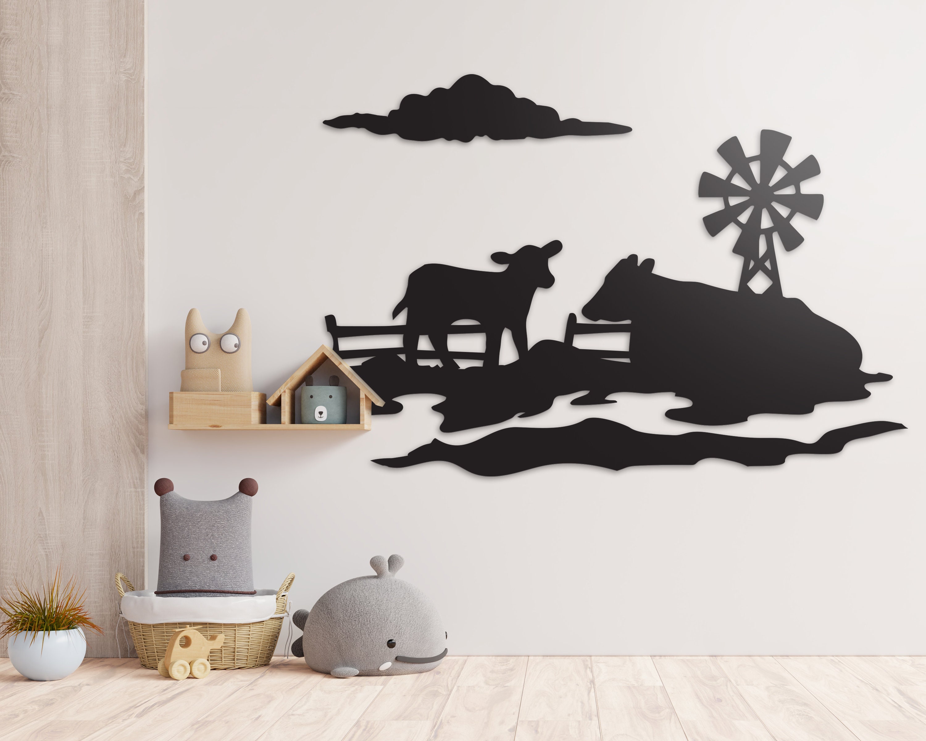 Cow and Calf SVG Bundle, Cricut Pair of Cows Dxf Vector, Farm Cows ...