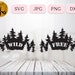Forest Adventure SVG Silhouette Wild Svg Free Svg Boreal - Etsy
