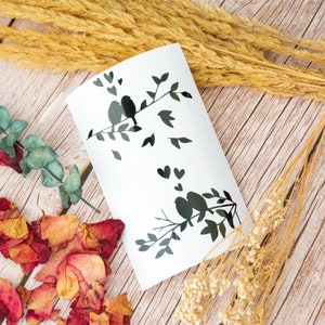 Love Birds Svg, Lovebird Silhouette, Bird Couple Scene With Branch and ...