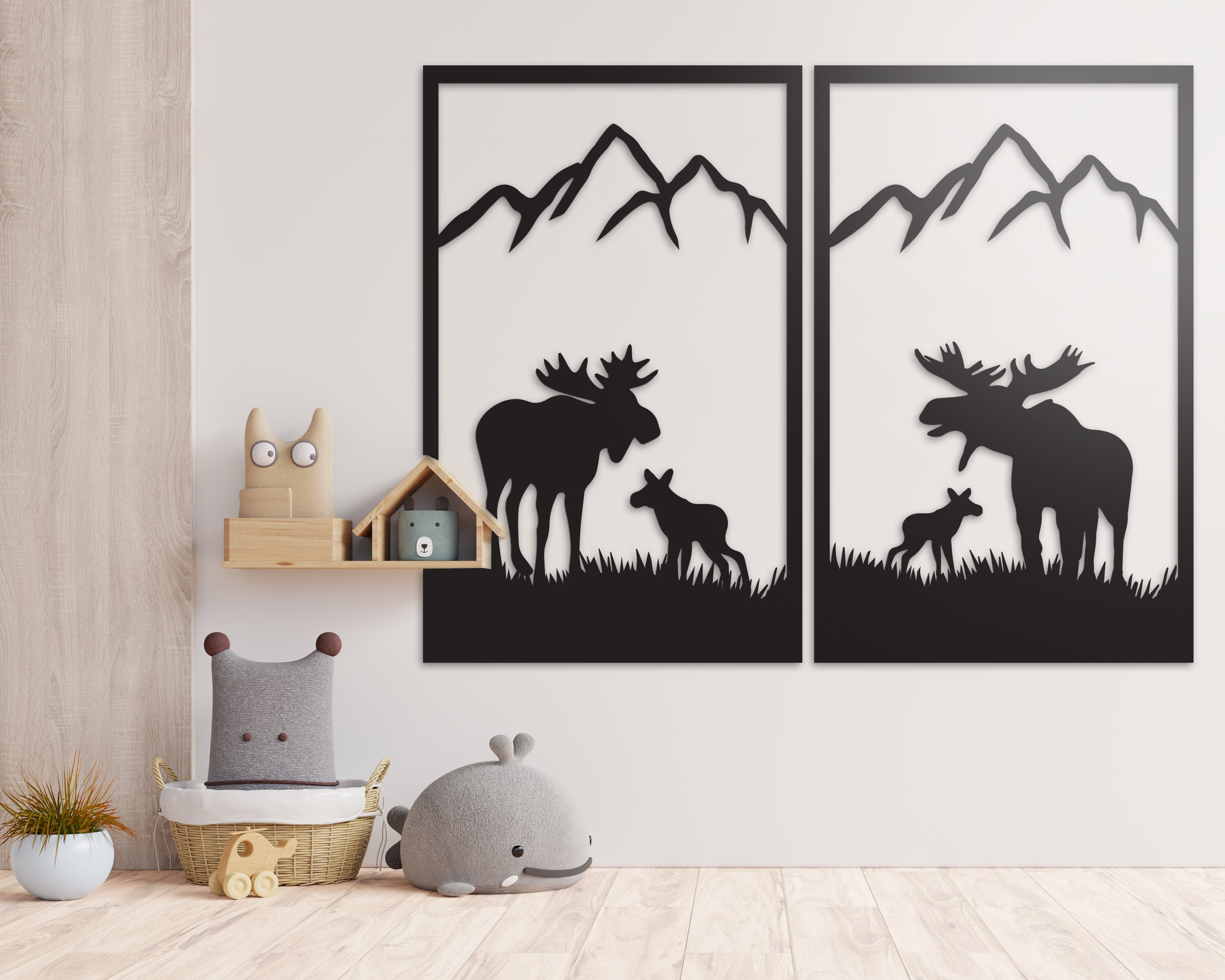 Nursery SVG Baby Calf Svg Moose Svg Animal Nature - Etsy