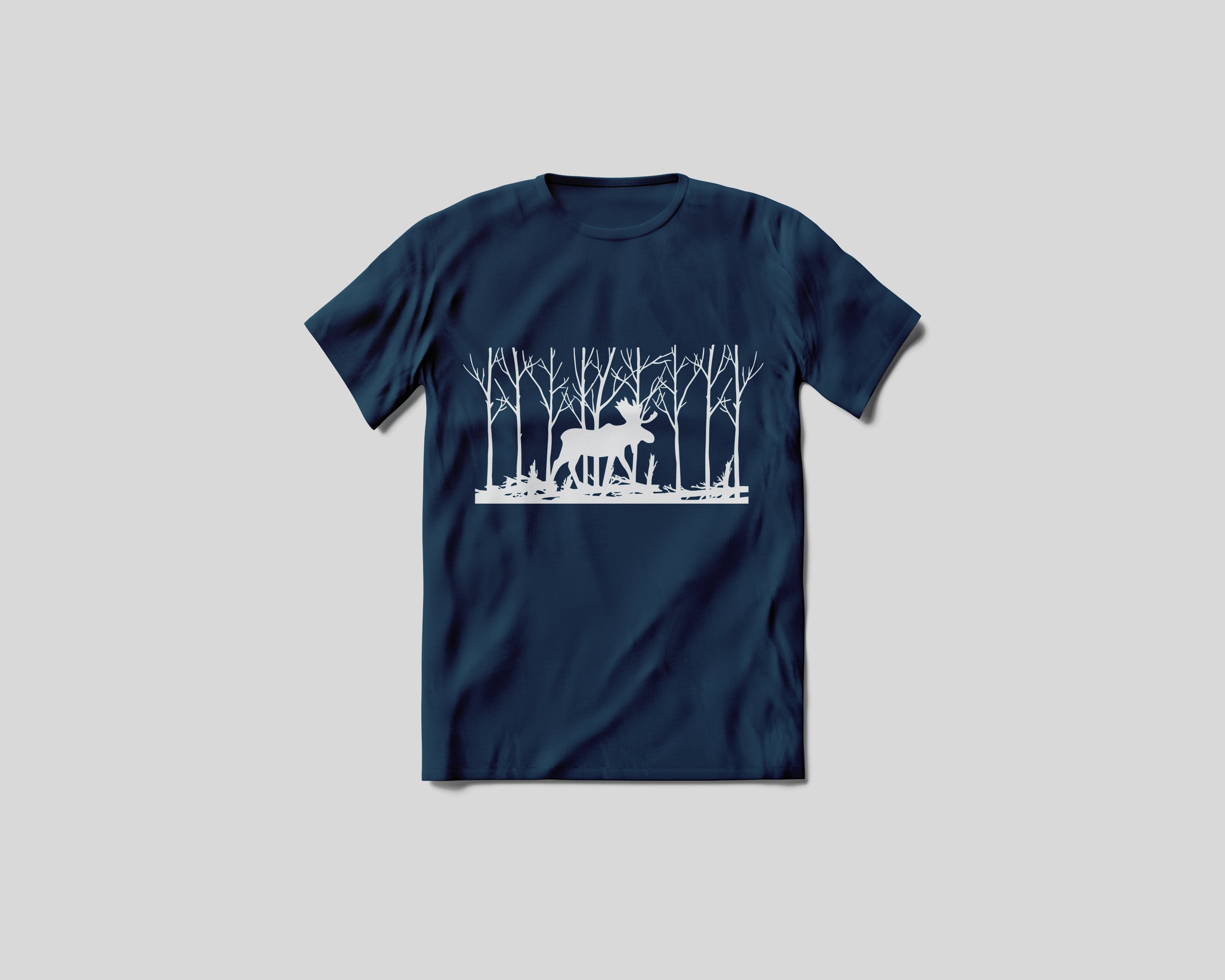 Fallen Tree SVG Wooded Path Svg Deer in Forest Svg Autumn - Etsy