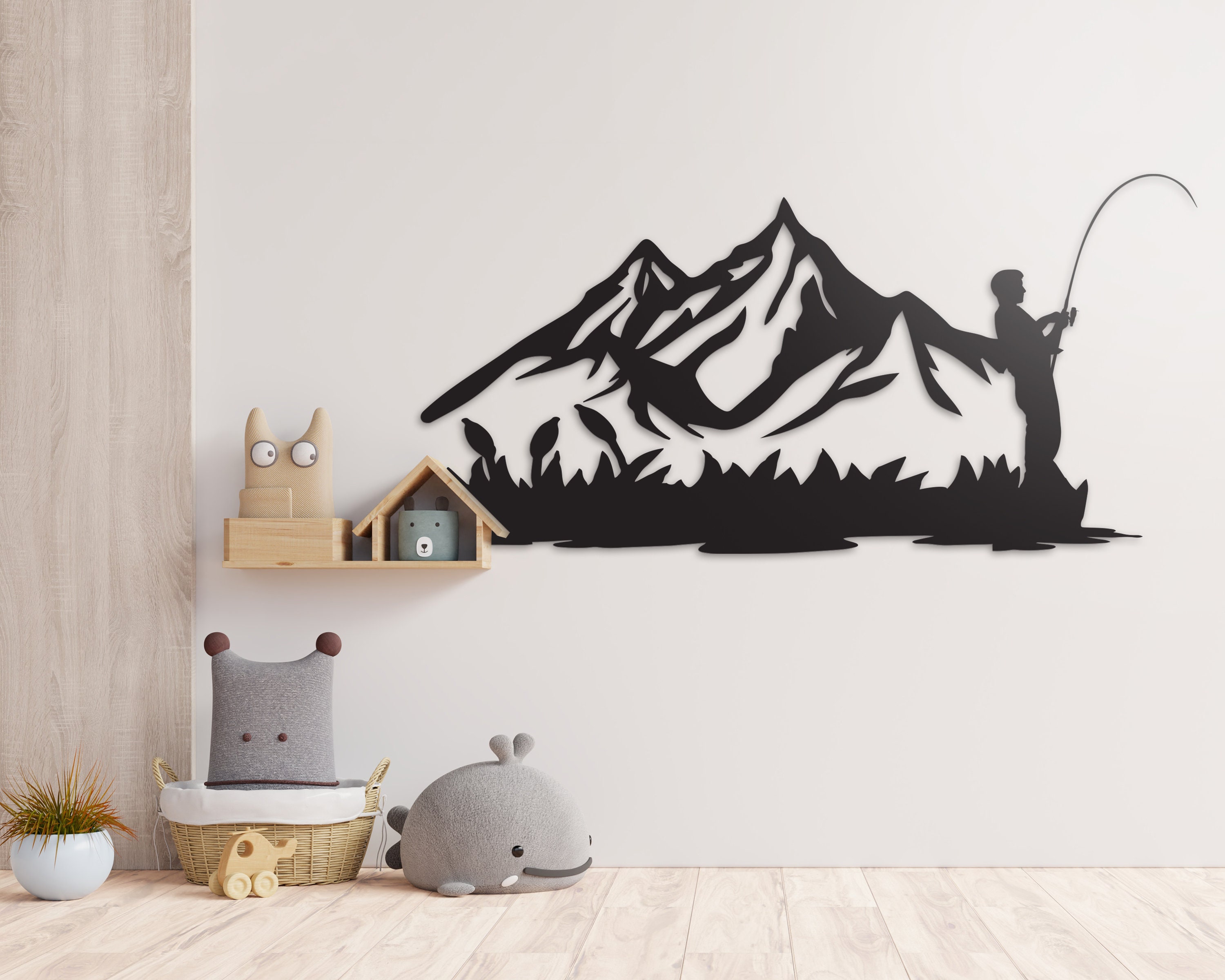 Fly Fishing Svg for Cricut, Fishing Clipart, Fisherman Scene, Fishing ...