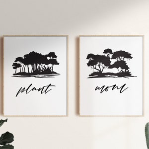 Jungle Trees Silhouette, Tropical Jungle Tree Svg, Jungle Vine Dxf ...
