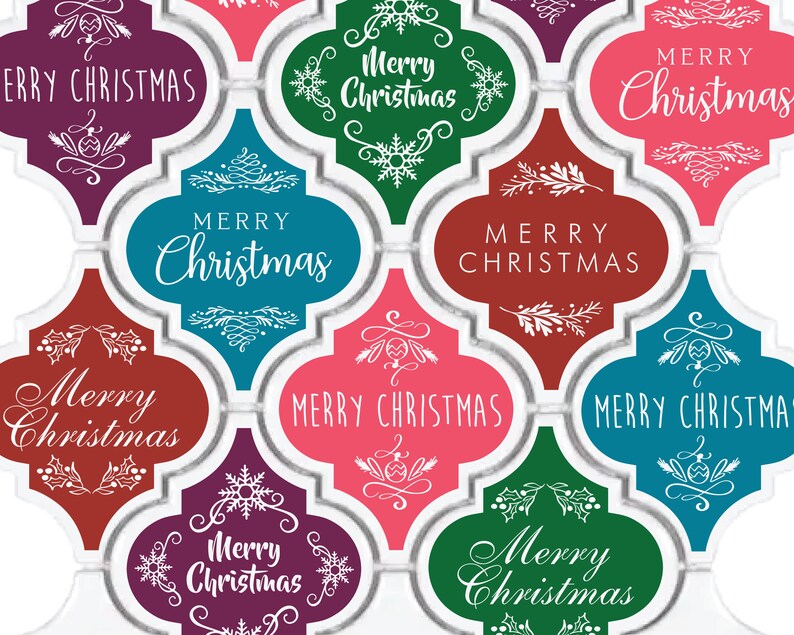 Arabesque Tile SVG Bundle, Merry Christmas Tile Svg, Christmas Flourish ...