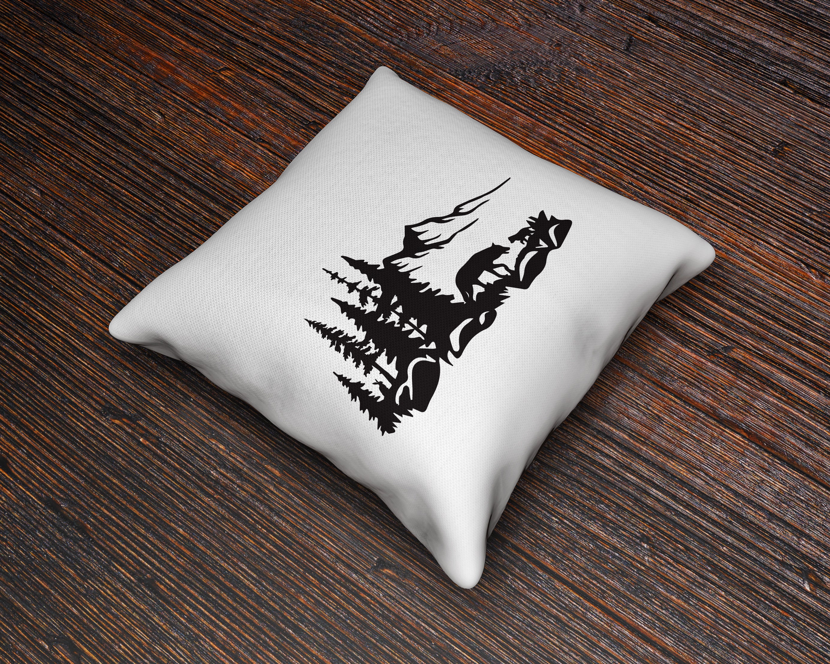 Wolf SVG Wolf Clipart Wolf DXF Hunting Nature Scene - Etsy Canada