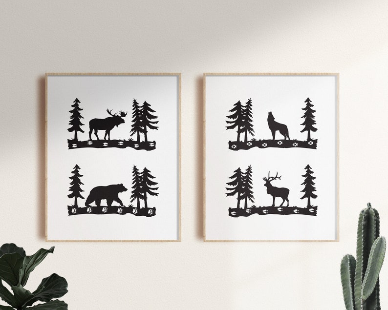 Forest Animal Tracks SVG Bundle Woodland Wildlife Footprints - Etsy