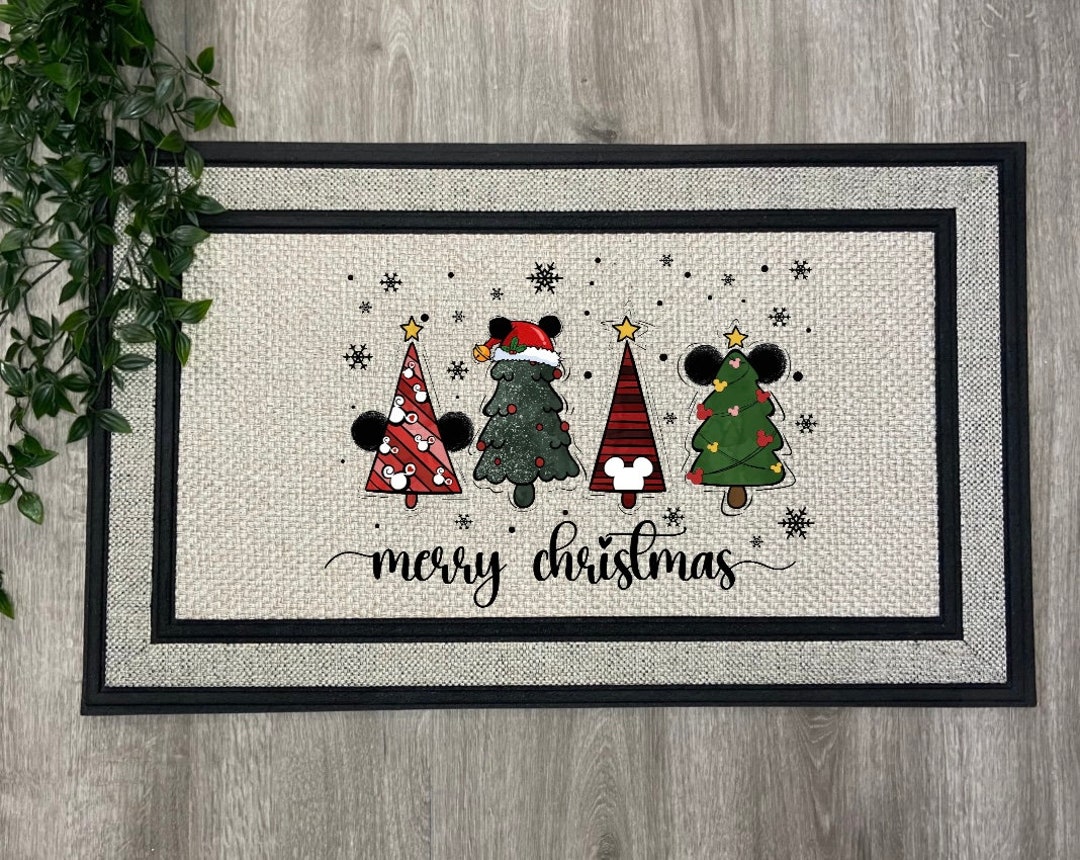 Merry Christmas Mouse Doormat - Etsy
